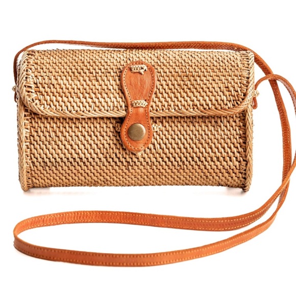 Hand Crafted | Bags | Real Straw Bags Boho Wicker Purse | Poshmark